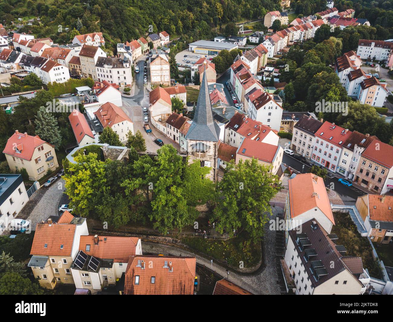 A beautiful castle in a german city Stock Photo - Alamy