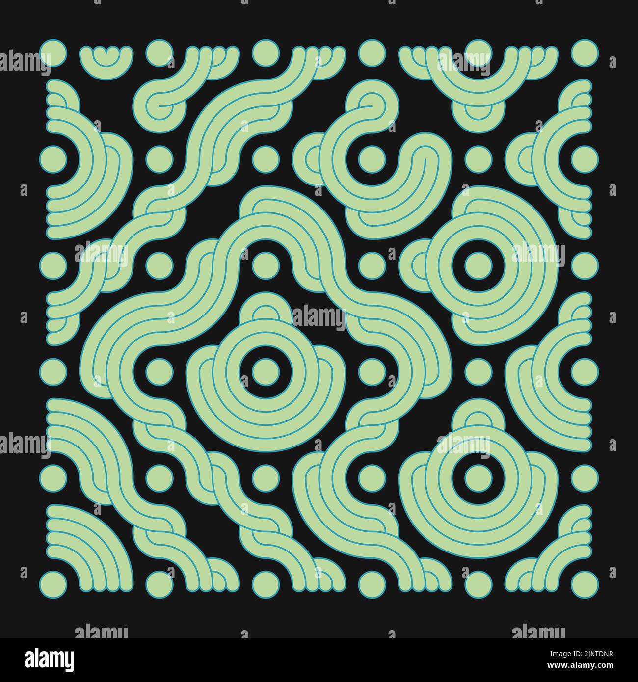 Random color rounded truchet tiling illustration Stock Vector Image ...