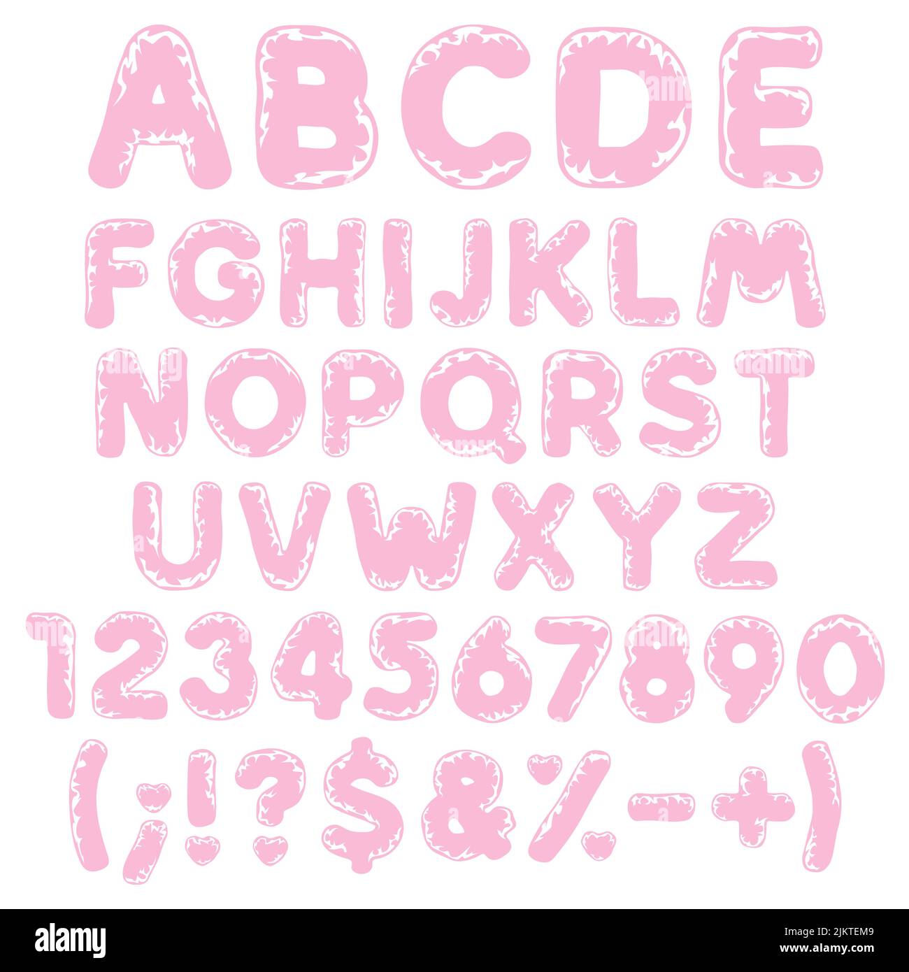 Plastic alphabet letters and numbers Stock Vector Images - Alamy