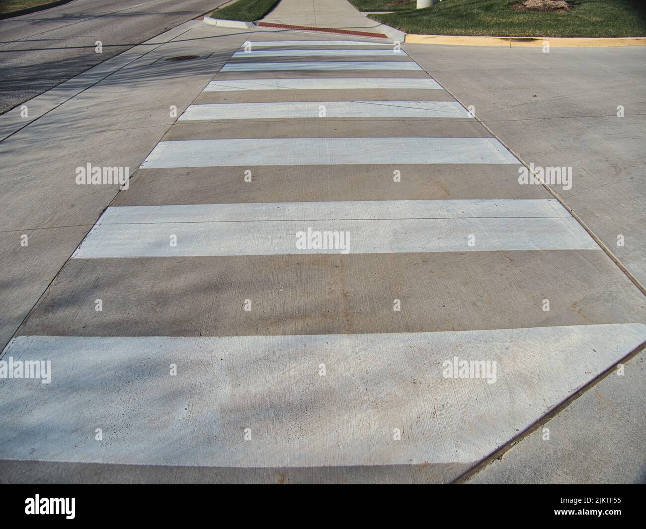 A high angle view of the crosswalk at Johnson County Courthouse in ...
