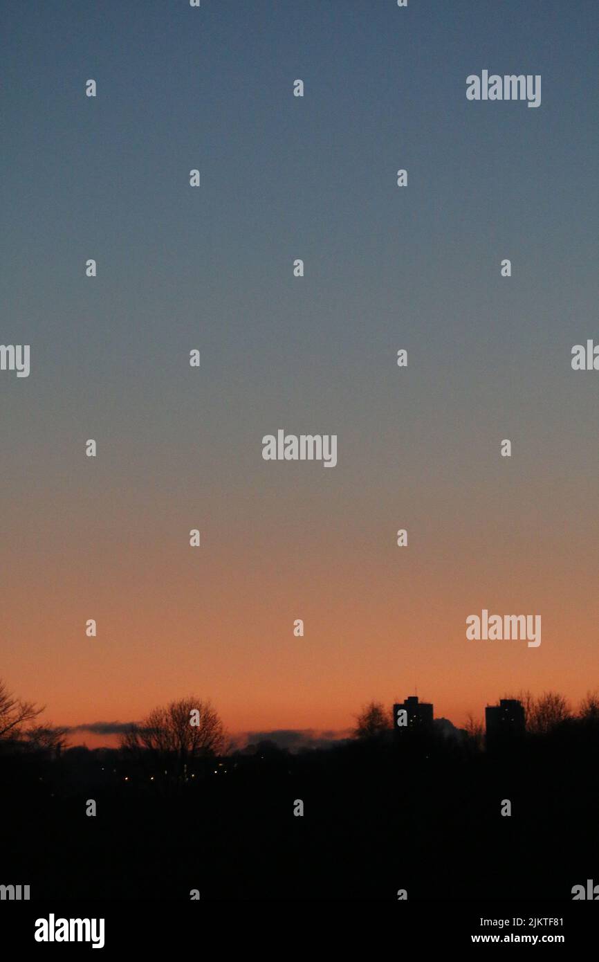 Moody beautiful sunset over the horizon Stock Photo - Alamy