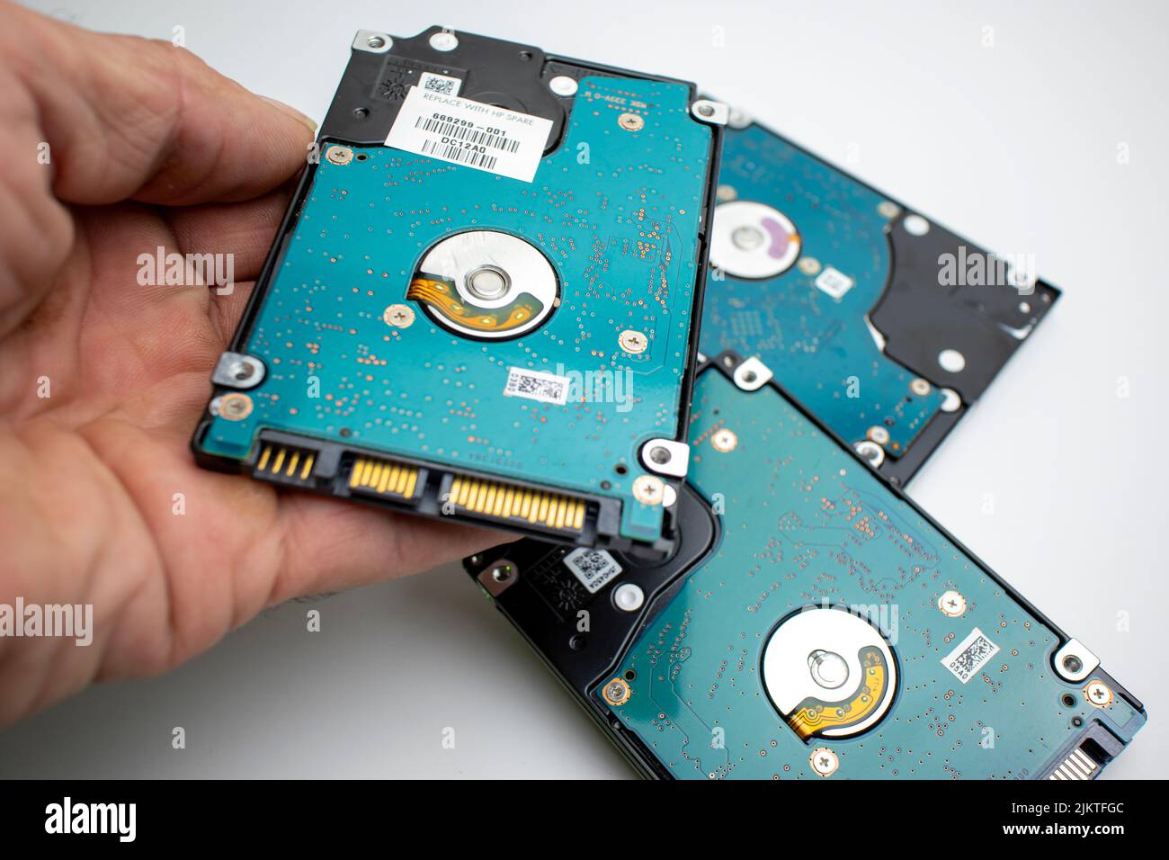 Open hard drive in hand hi-res stock photography and images - Alamy