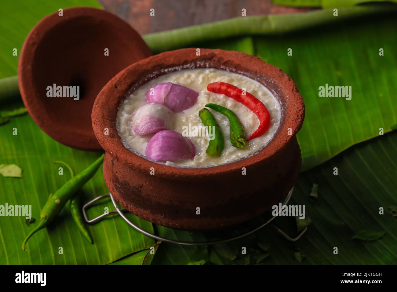 chaddannam indian famous traditional fermented rice with curd rice,curd ...