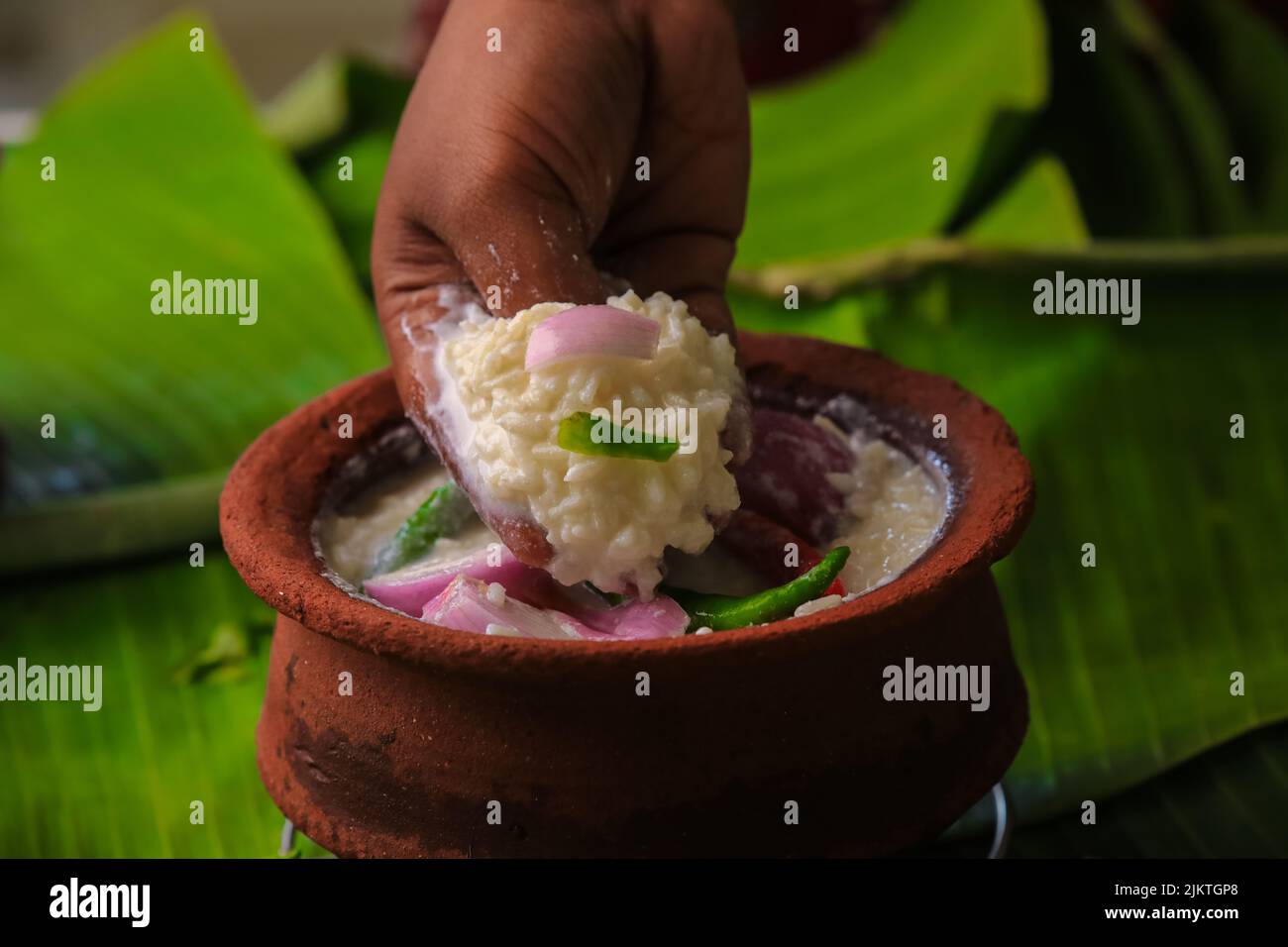 chaddannam indian famous traditional fermented rice with curd rice,curd ...