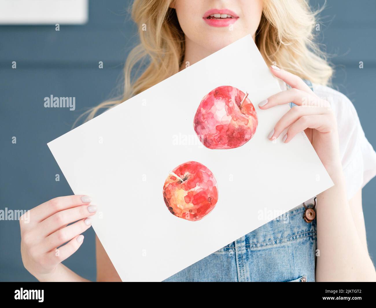 art lifestyle drawing self expression girl picture Stock Photo - Alamy