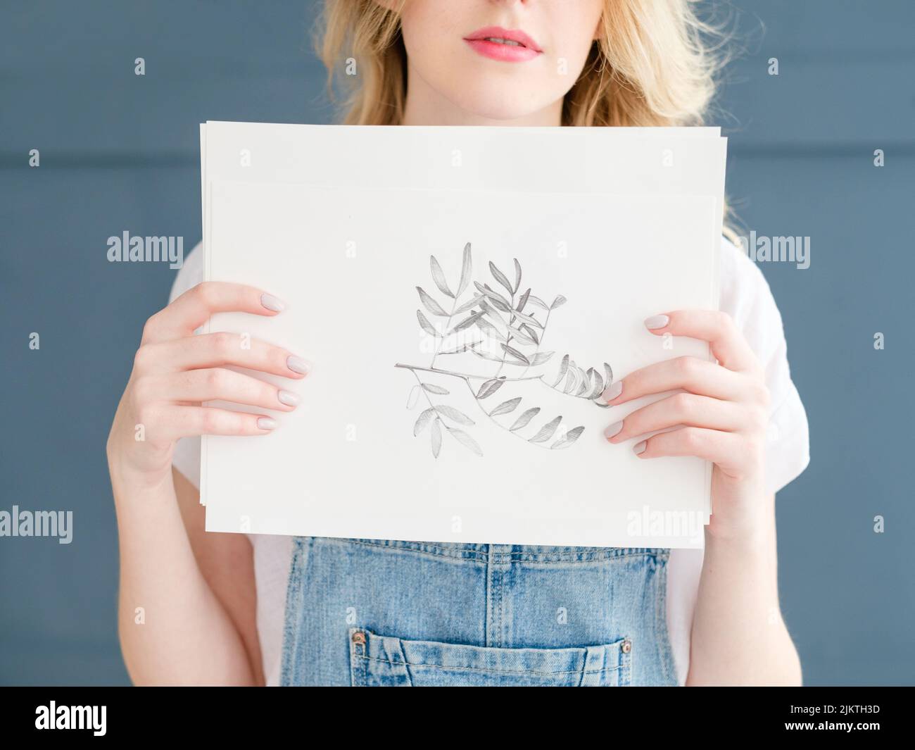 art painting picture dog drawing french bulldog Stock Photo - Alamy