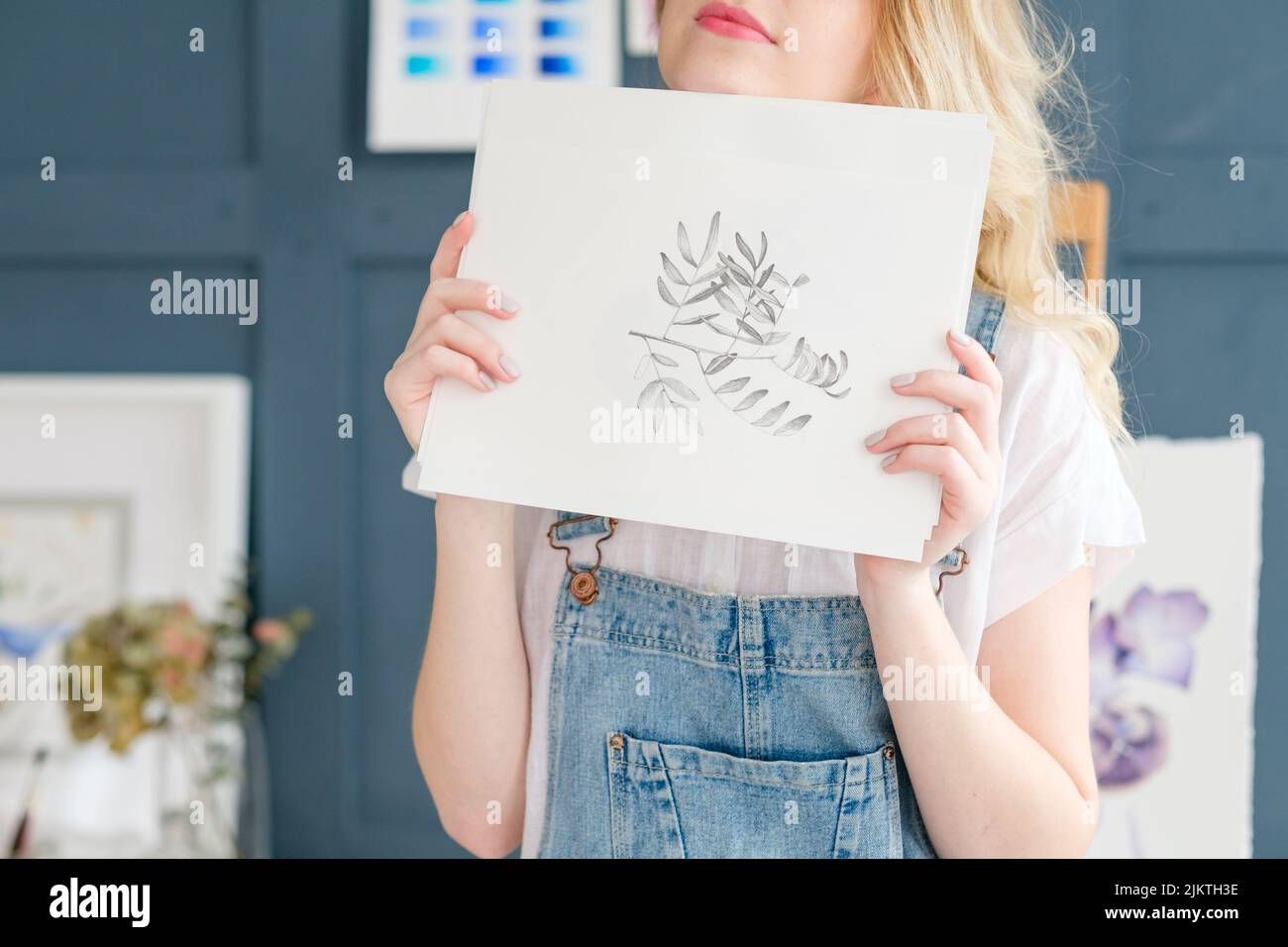 painting course art class drawing inspiration Stock Photo - Alamy