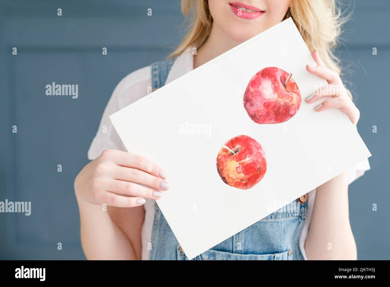 painting hobby artful talent watercolor drawing Stock Photo - Alamy