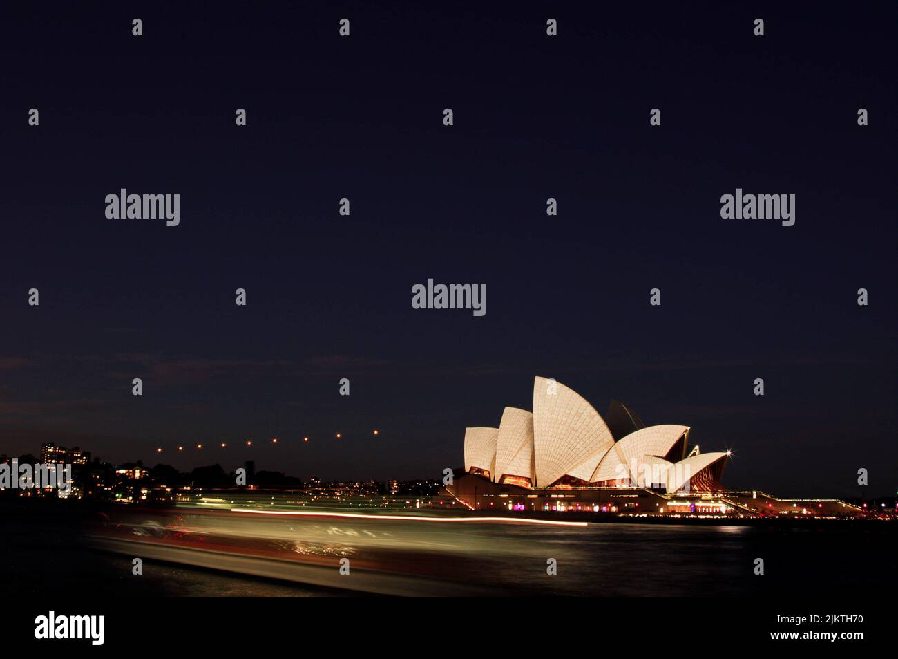 The famous Sydney Opera House in the dark Stock Photo - Alamy