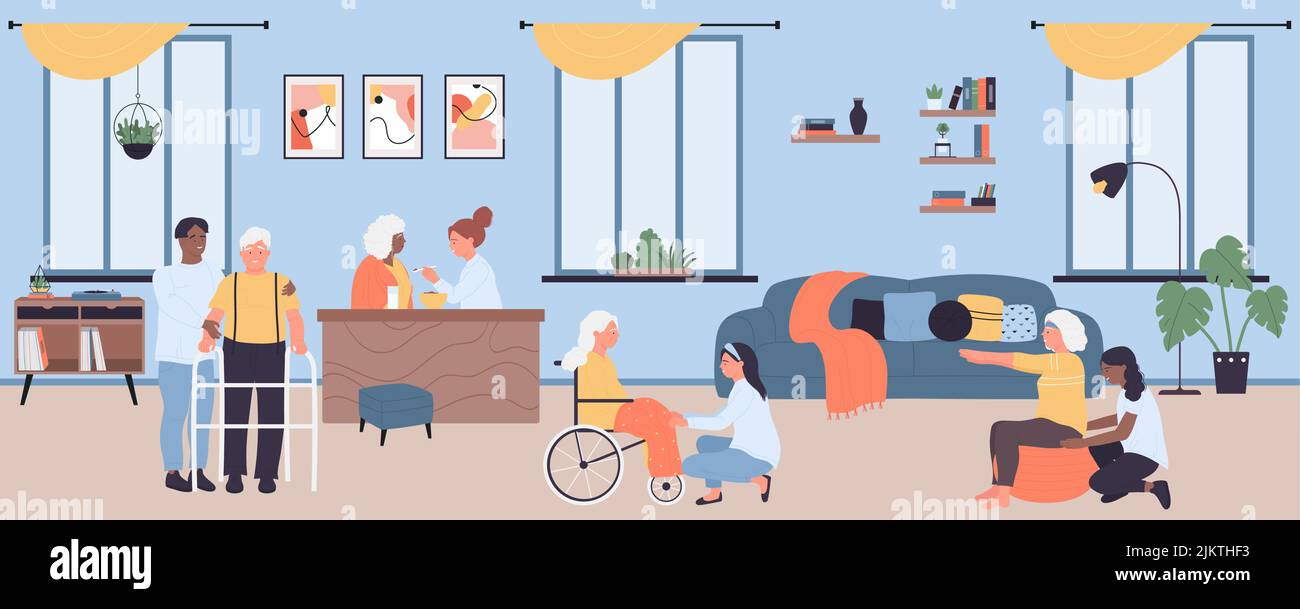 Nursing Home Residents Clip Art