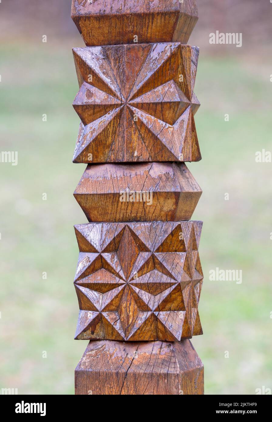 are traditional Hungarian funerary monuments Stock Photo - Alamy