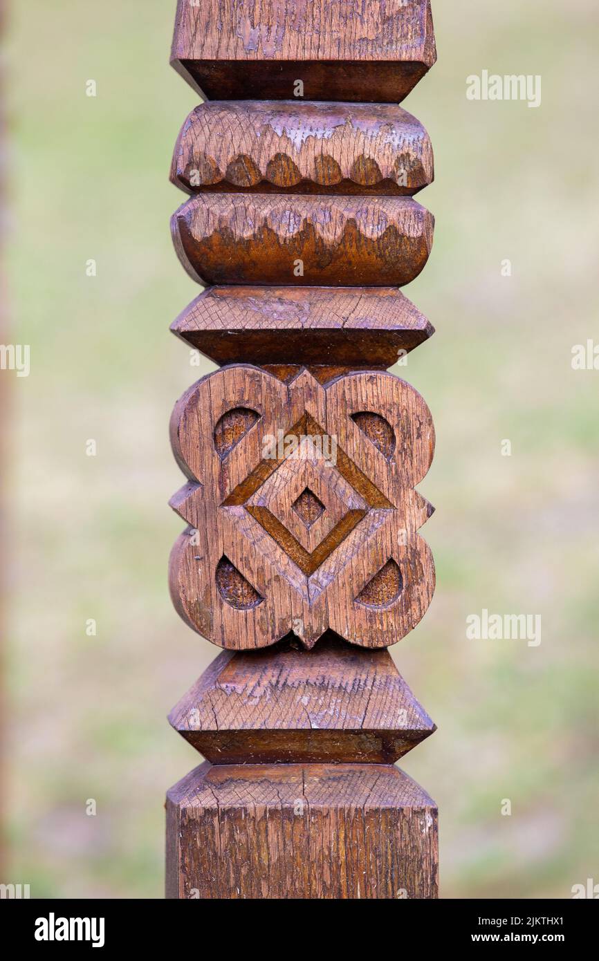 are traditional Hungarian funerary monuments Stock Photo - Alamy