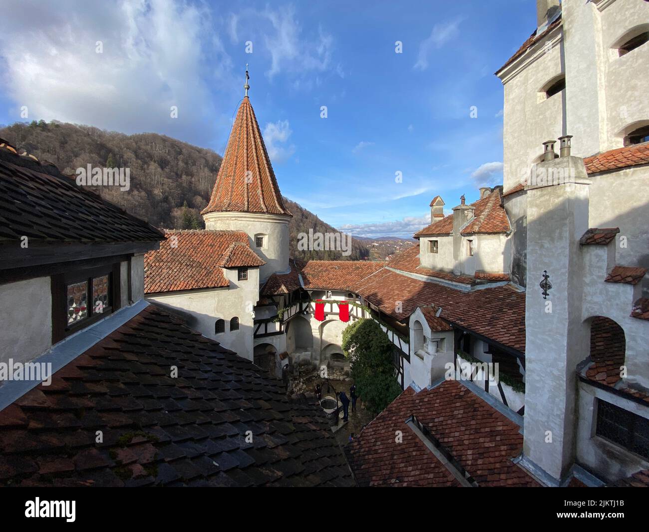 Bran castle stone wall hi-res stock photography and images - Alamy