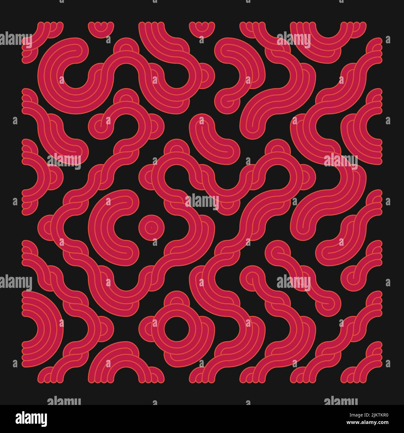 Random color rounded truchet tiling illustration Stock Vector Image ...