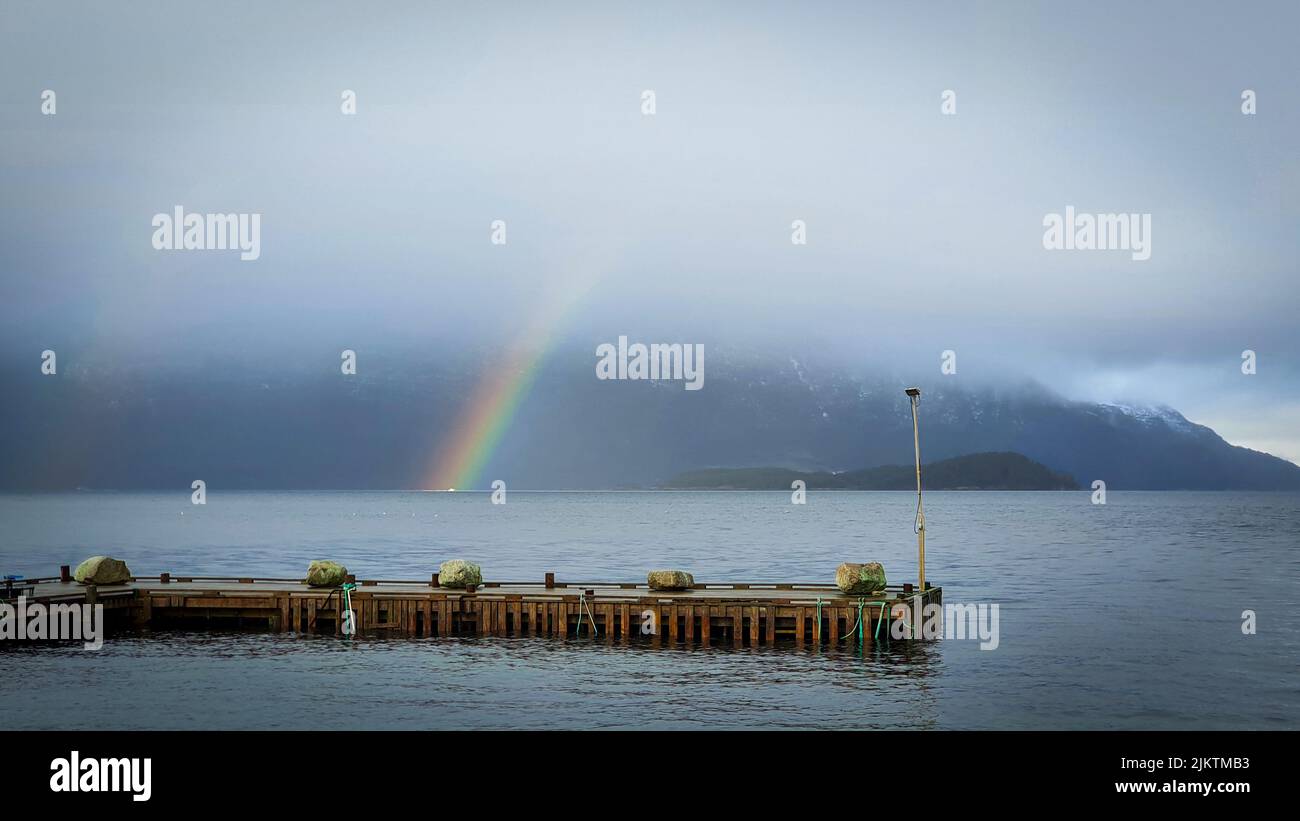 Rainbow on sea hi-res stock photography and images - Alamy