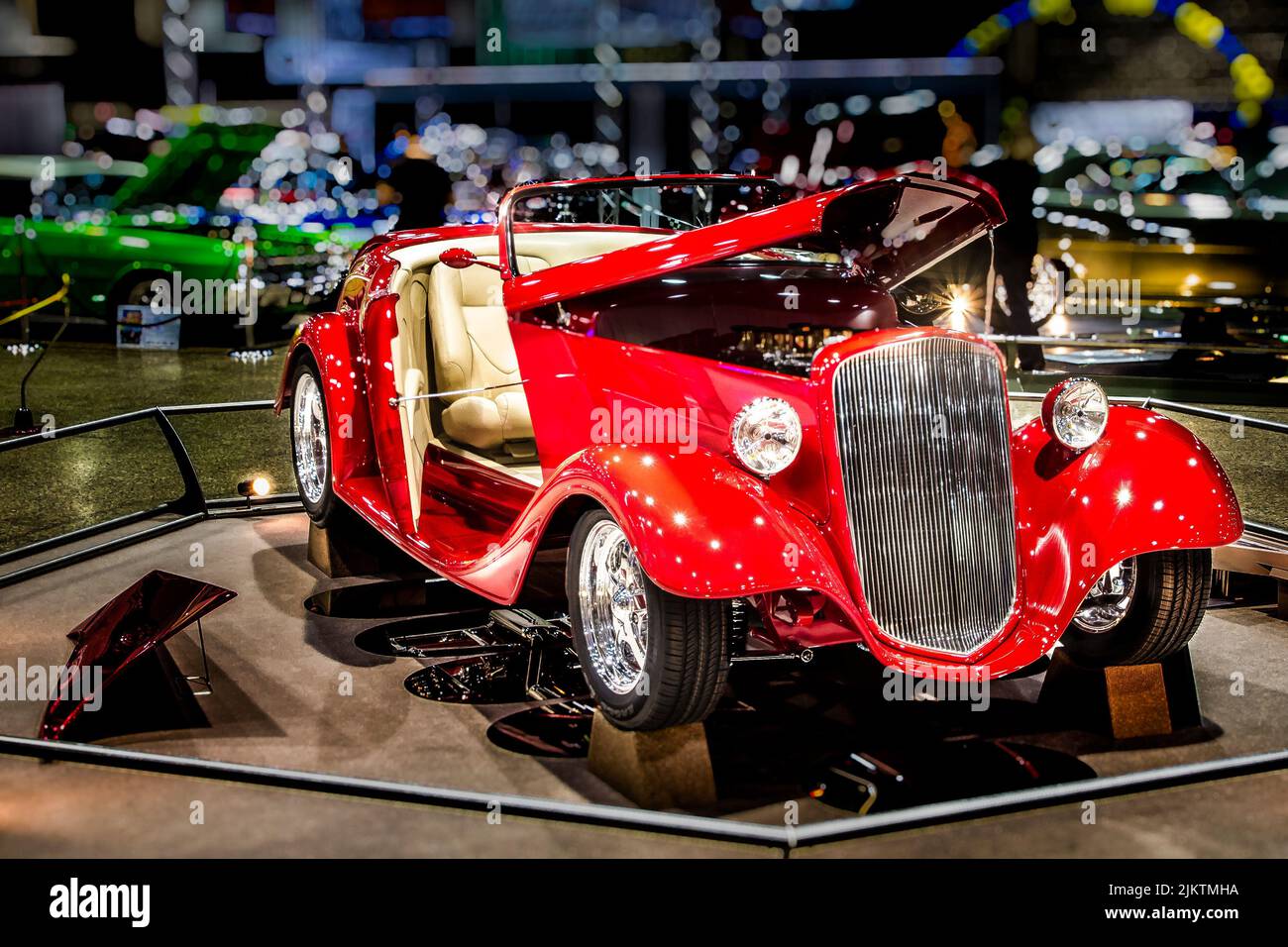 Hot rod at the 2013 world of wheel car show, Winnipeg MB Canada Stock ...