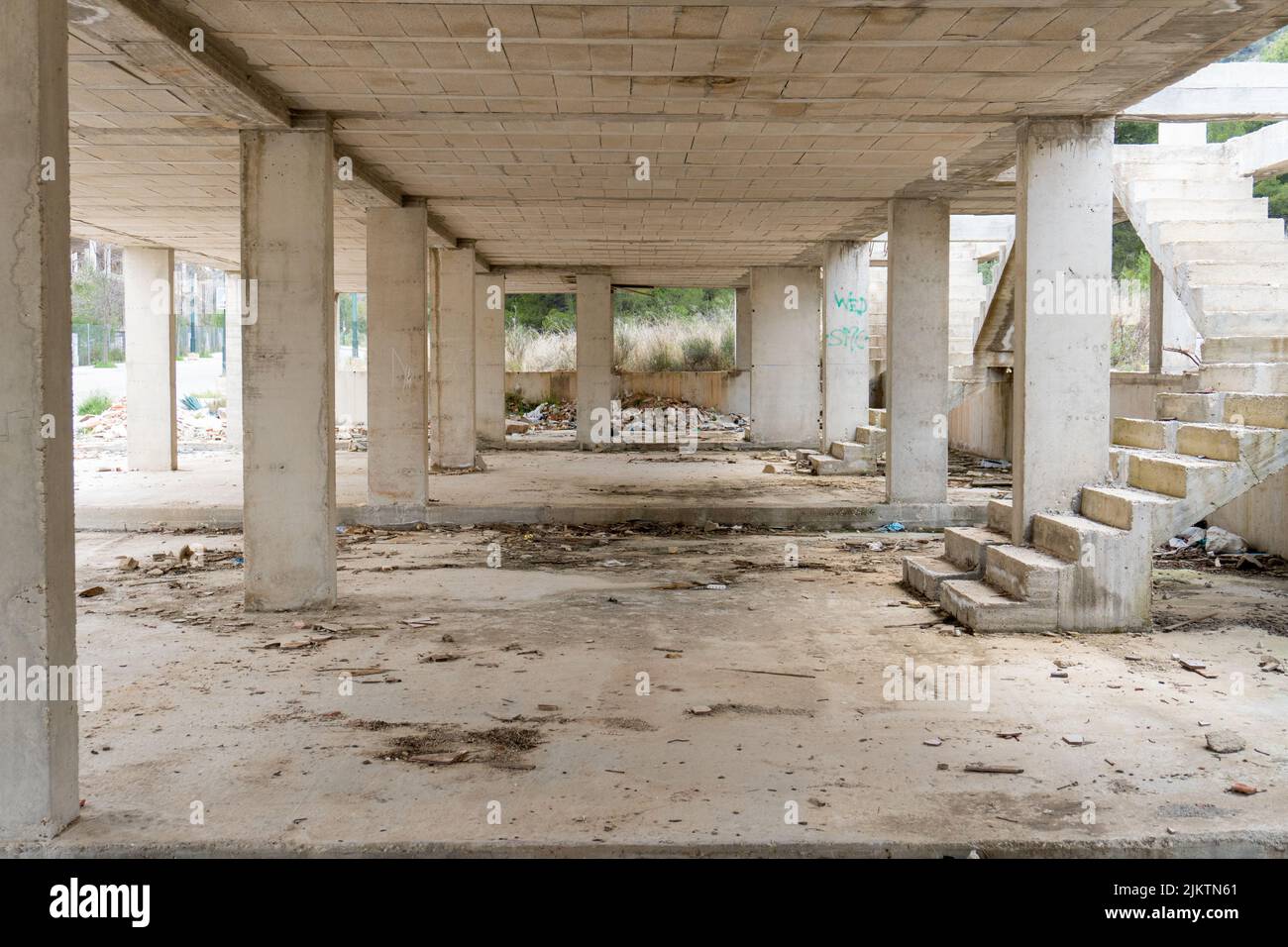 The start of the bridge engineering Stock Photo - Alamy