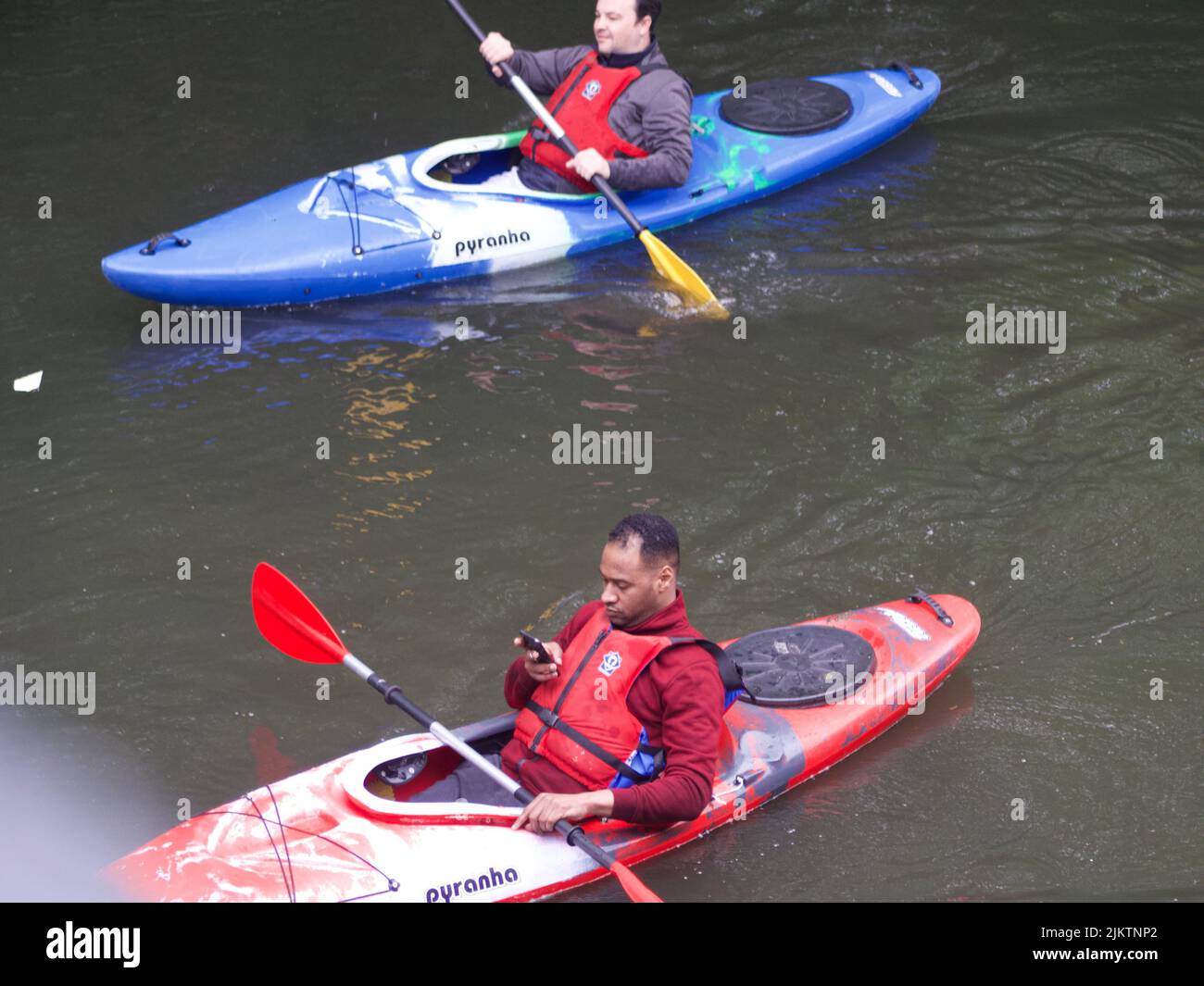 Two men canoeing hi-res stock photography and images - Alamy