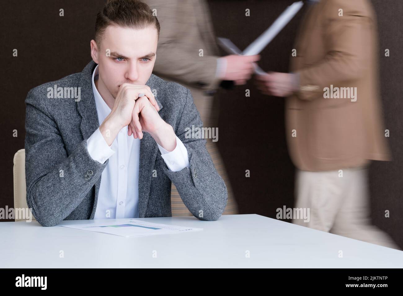 Sad office man hi-res stock photography and images - Alamy