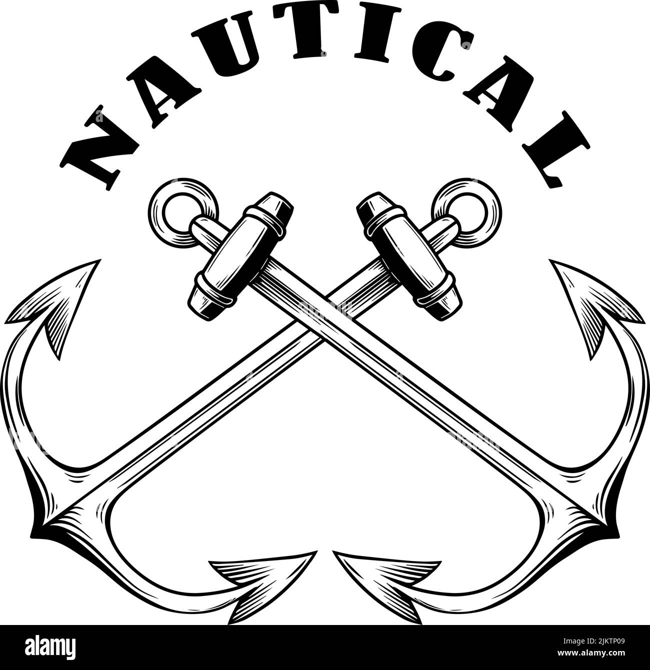 Navy Crossed Anchors