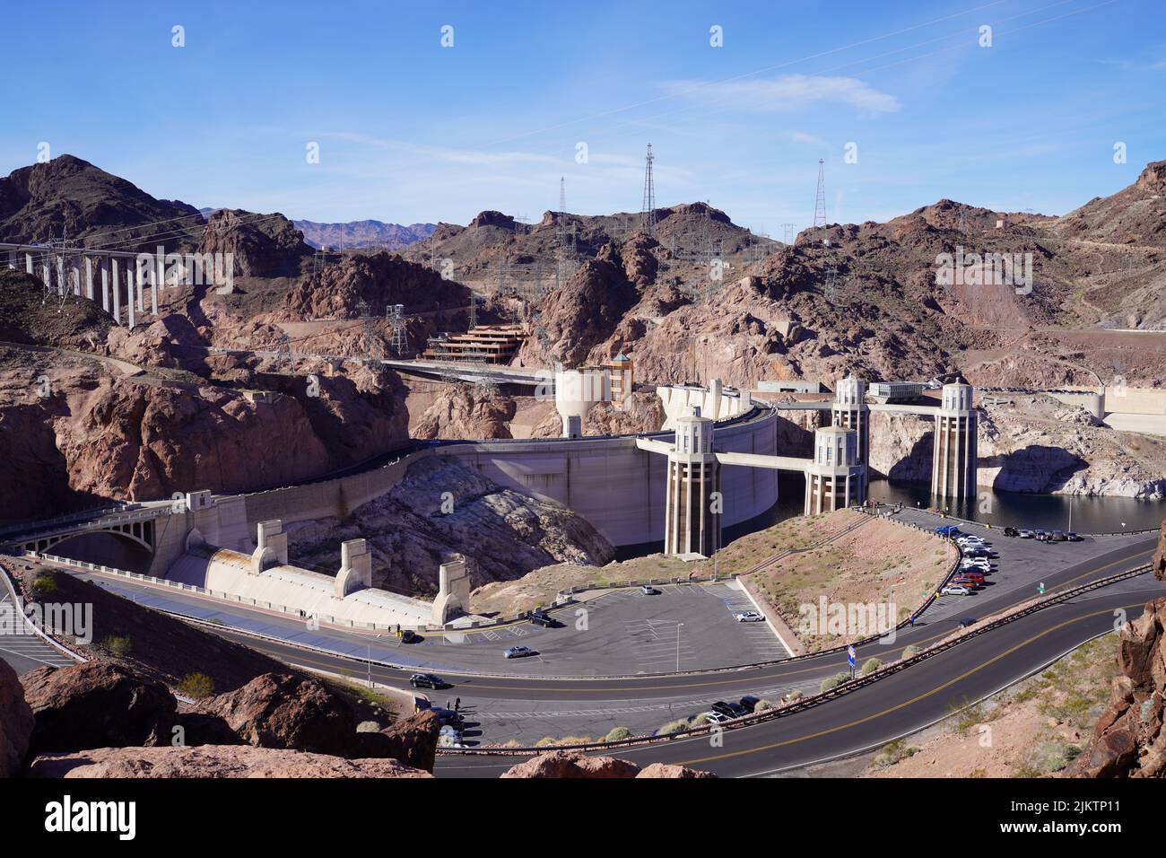 Intake towers hoover dam hi-res stock photography and images - Alamy