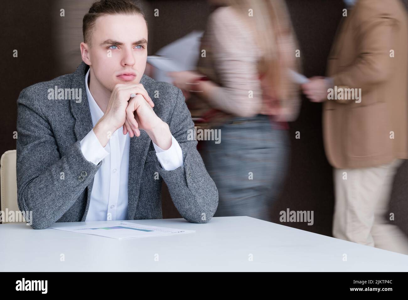 Sad office man hi-res stock photography and images - Alamy