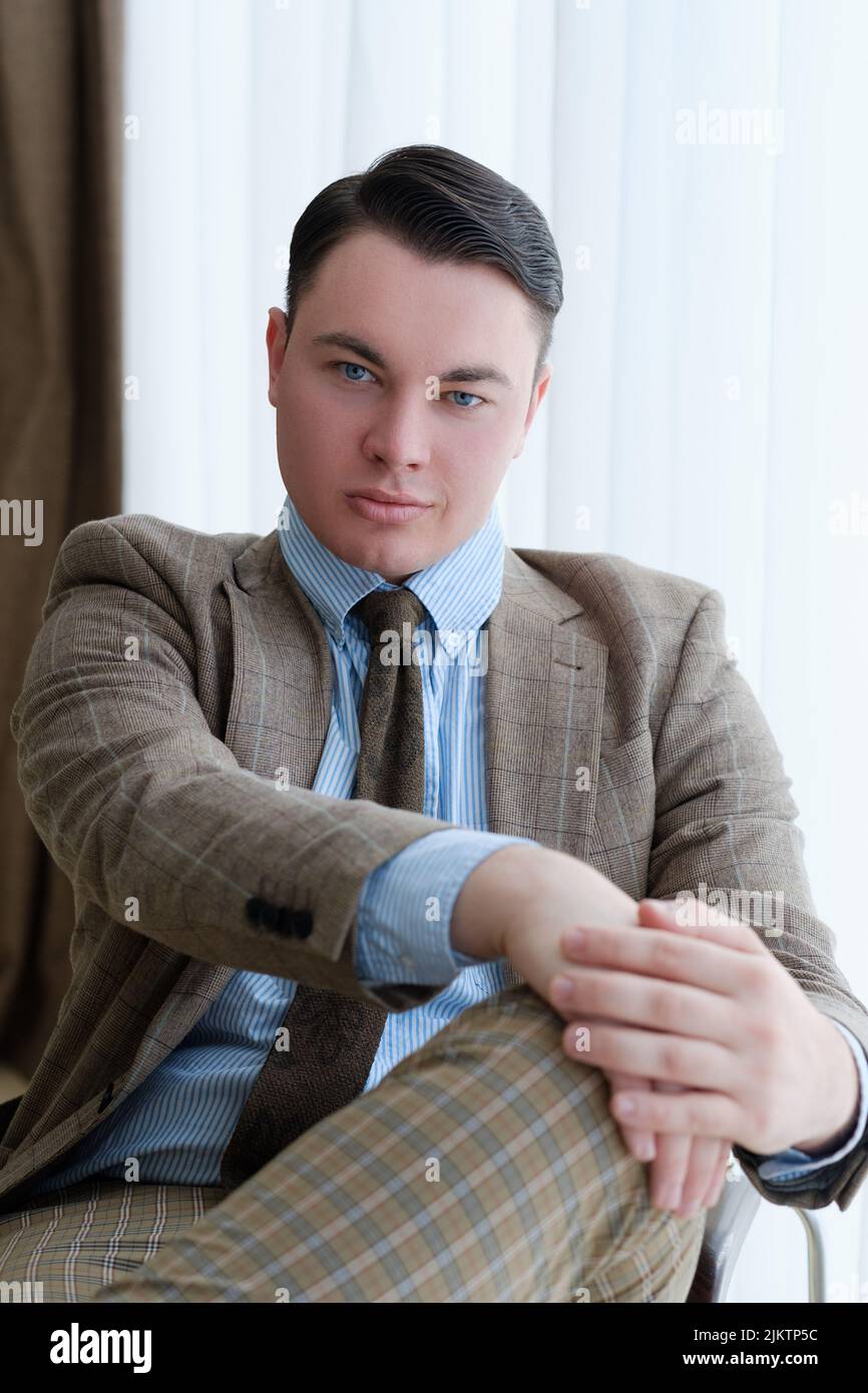 Banker satisfied hi-res stock photography and images - Alamy