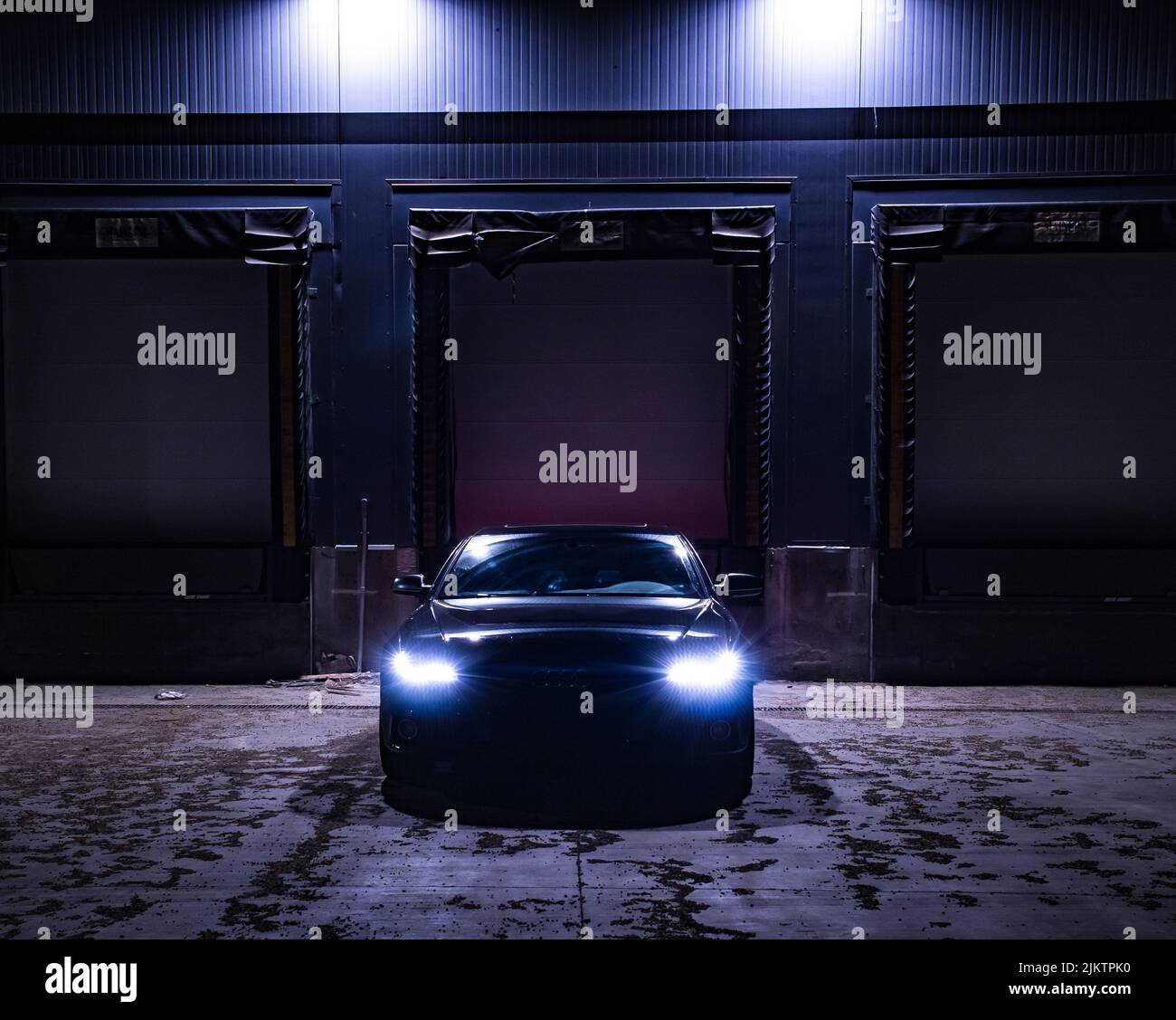 Led headlights modern car hi-res stock photography and images - Alamy