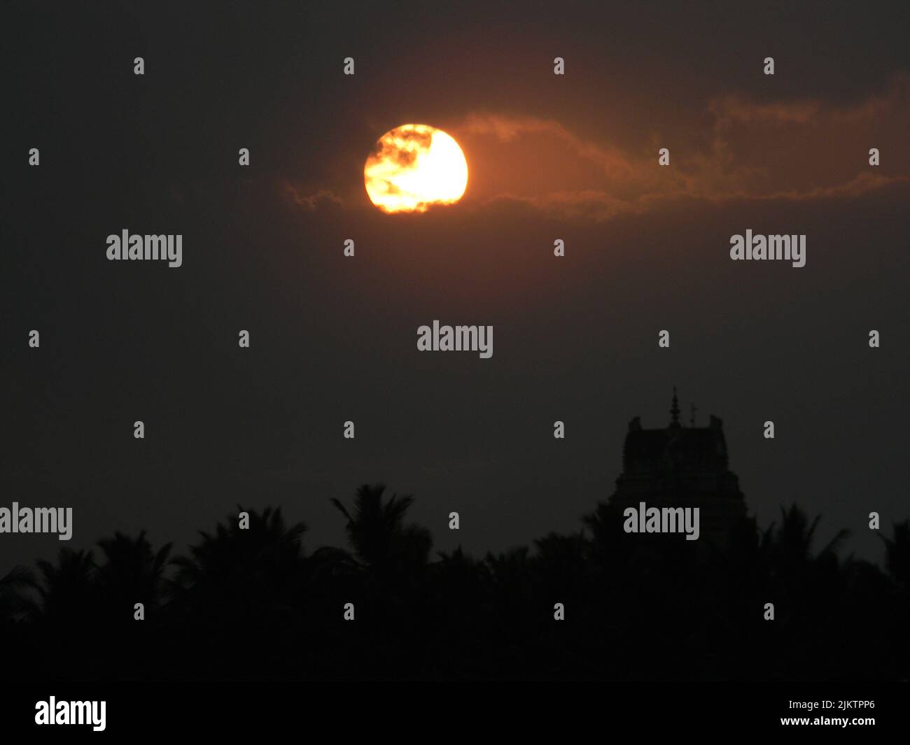 Amazing sunset view of India Stock Photo - Alamy