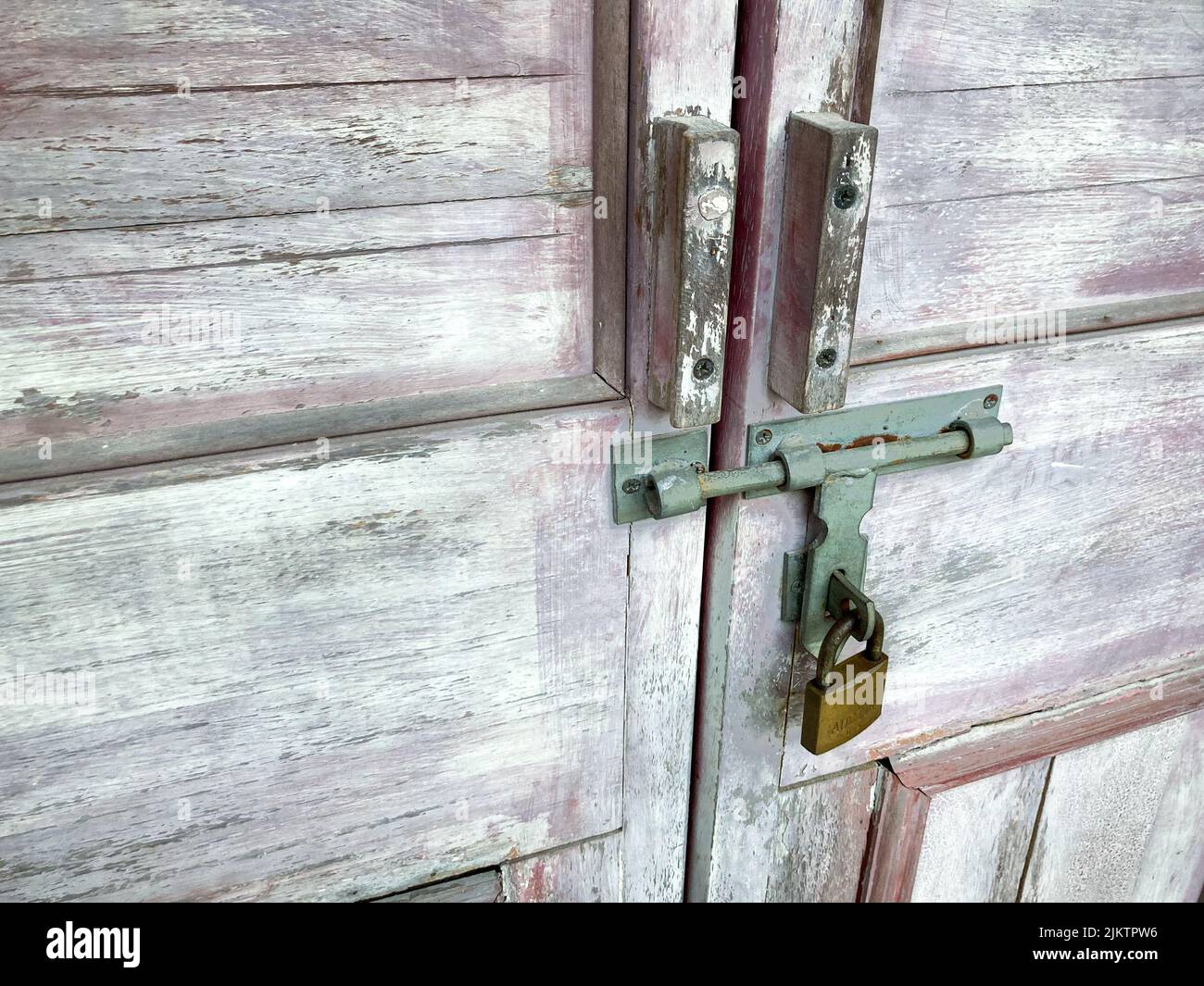 Wooden security gates hi-res stock photography and images - Alamy