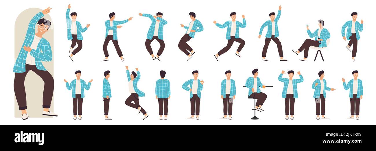 Dynamic back view Stock Vector Images - Alamy