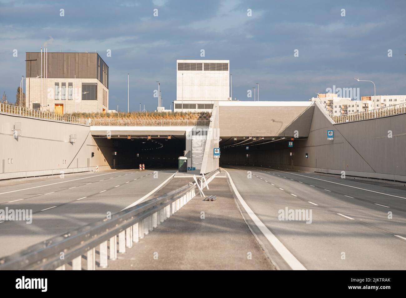 A large road tunnel in the morning Stock Photo - Alamy