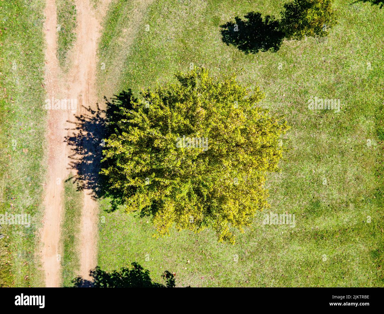 An aerial view of Bushland, Dams and Countryside at Emmaville, New ...