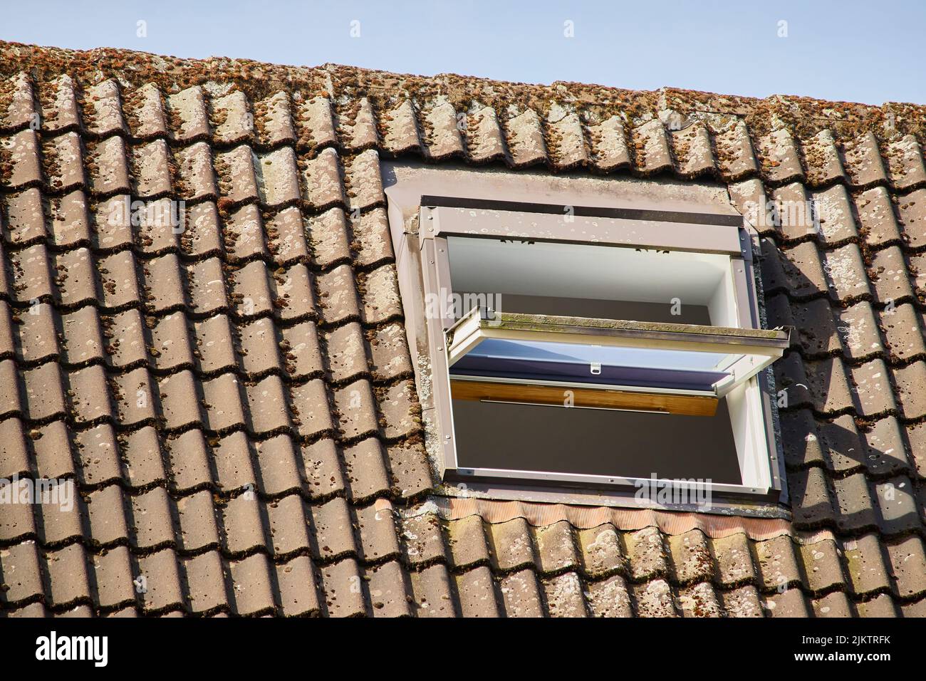 Roof skylight roof tiles hi-res stock photography and images - Alamy