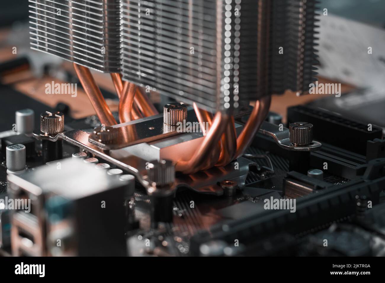 A selective of a cooling system of a computer Stock Photo - Alamy