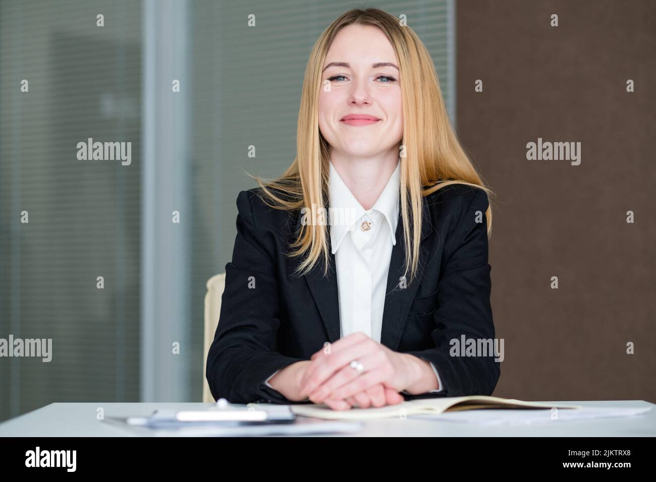 female company ceo successful business lady work Stock Photo - Alamy