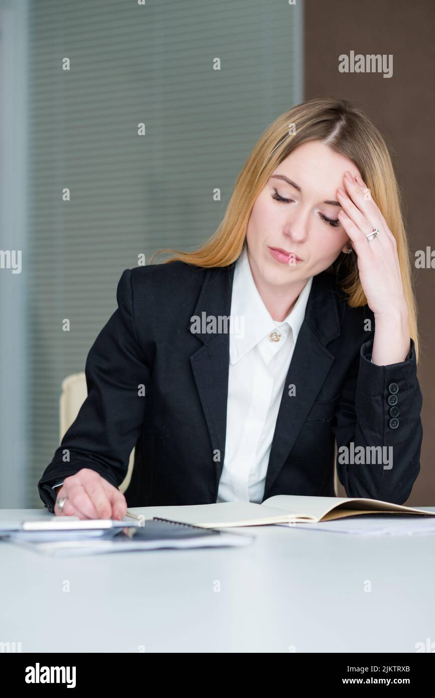 Young woman boring people hi-res stock photography and images - Alamy