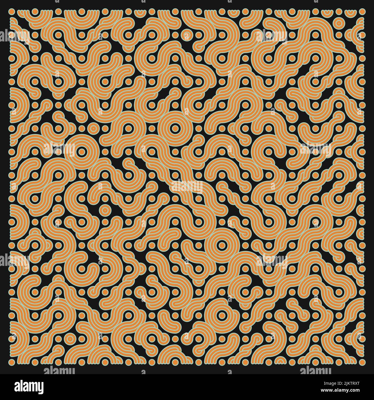 Random color rounded truchet tiling illustration Stock Vector Image ...