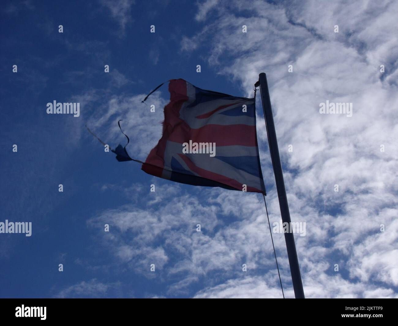 Torn ripped union jack flag hi-res stock photography and images - Alamy