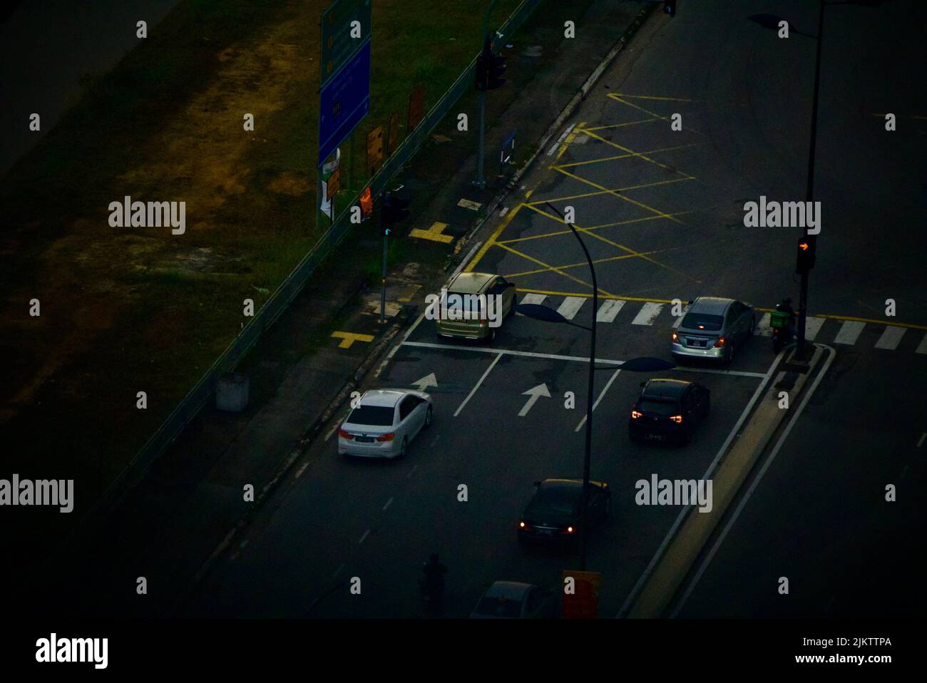 Aerial shot sport car driving hi-res stock photography and images - Alamy