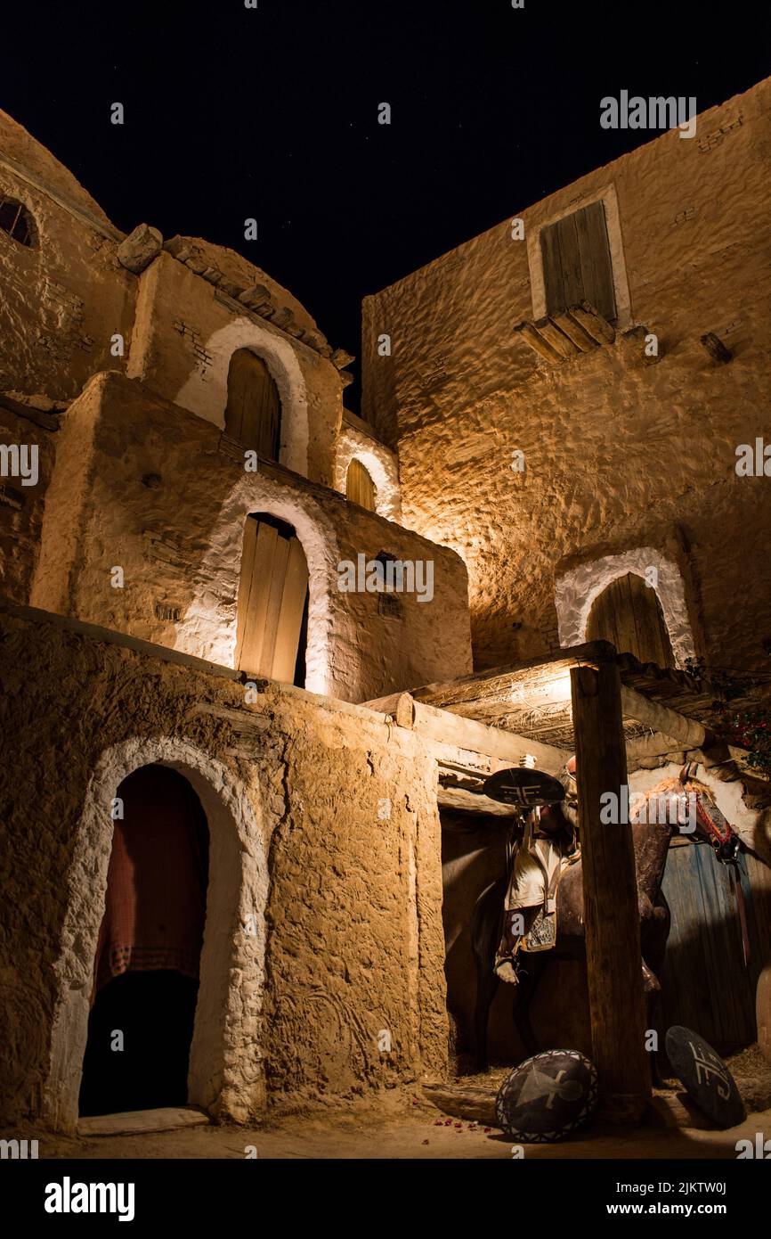 Ancient stone structure illuminated light hi-res stock photography and ...
