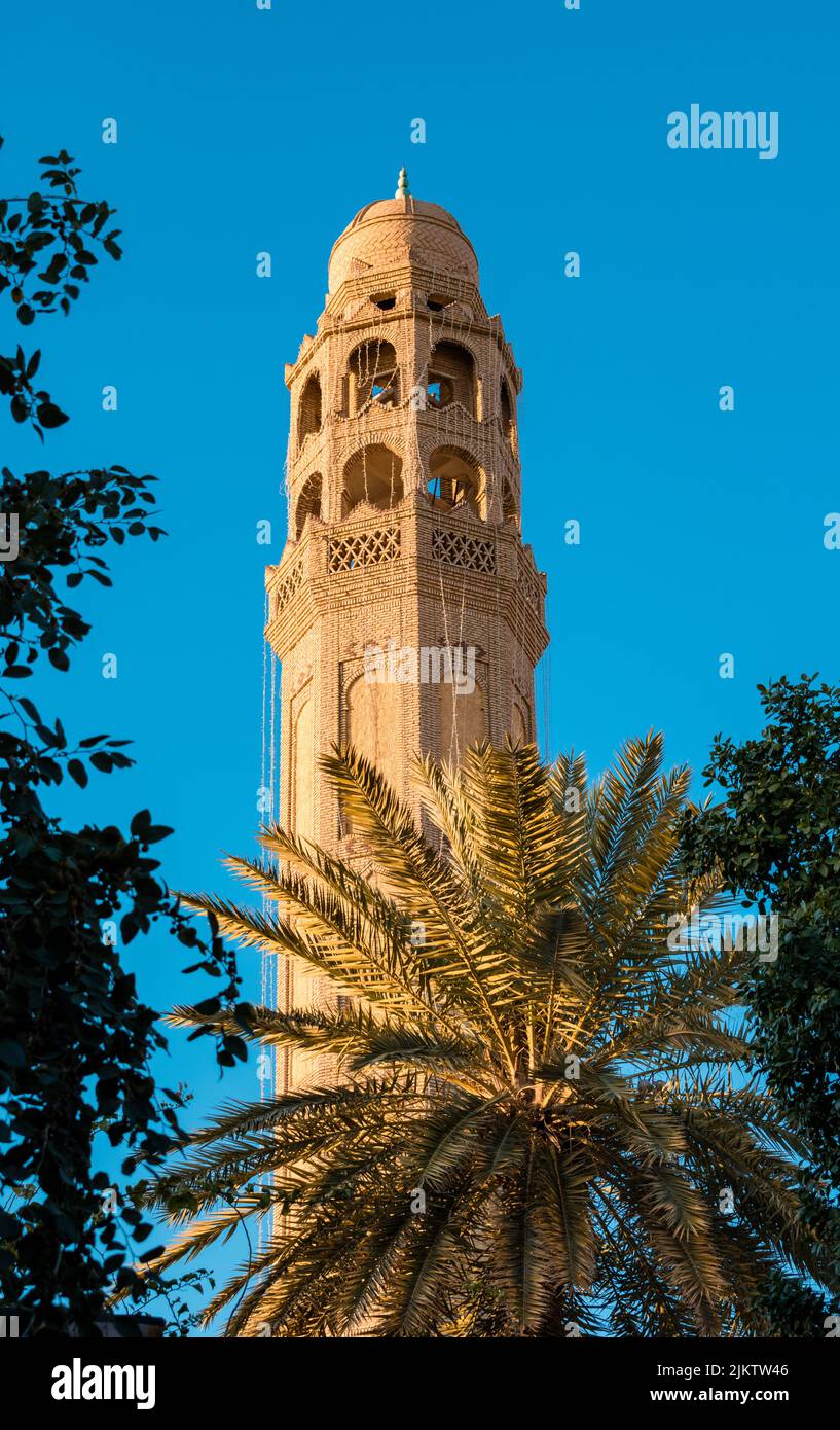 A view of a historic building against the blue sky, traditional ...