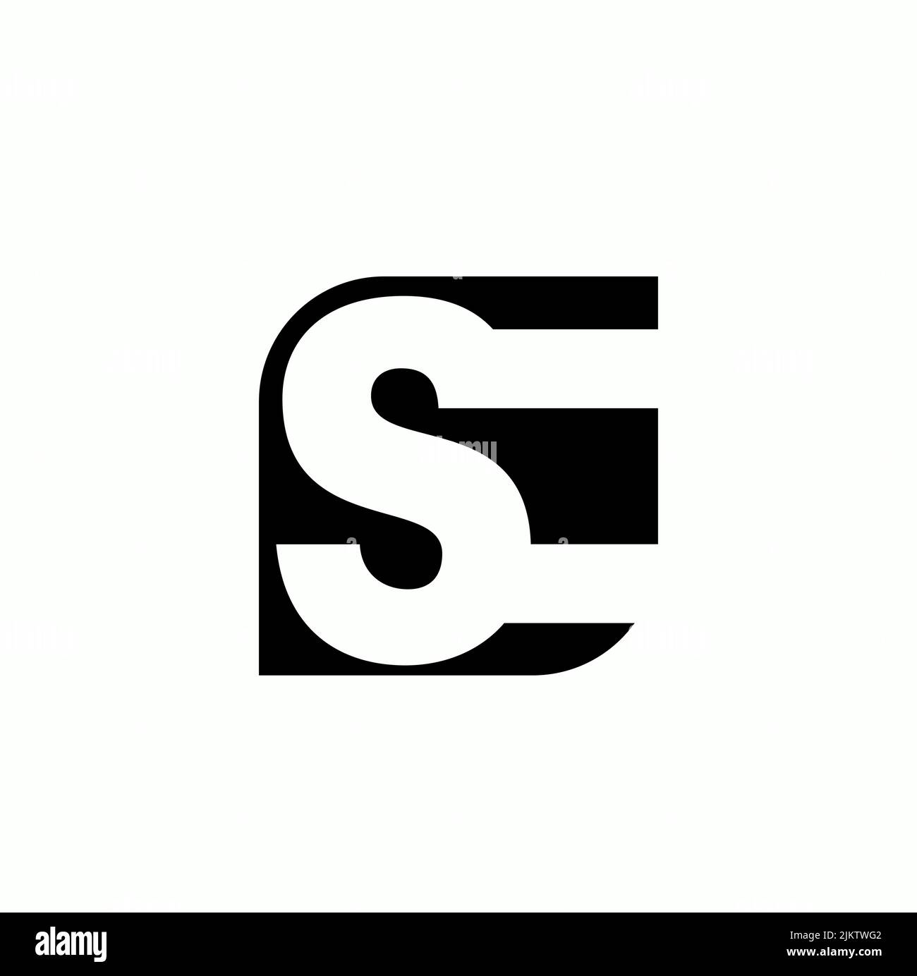The letter S with the white background - beautiful logo design Stock ...