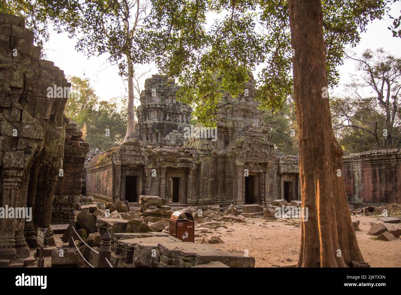 The historic Angkor Water Temple ruins in Cambodia Stock Photo - Alamy