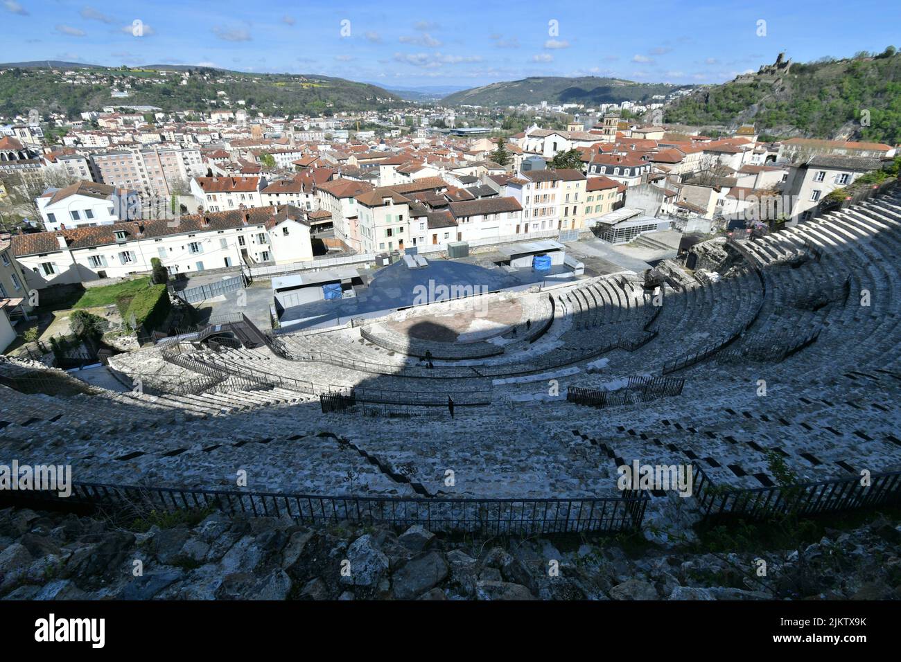 Picture of the Vienne Roman Theatre in the foreground and the city of ...