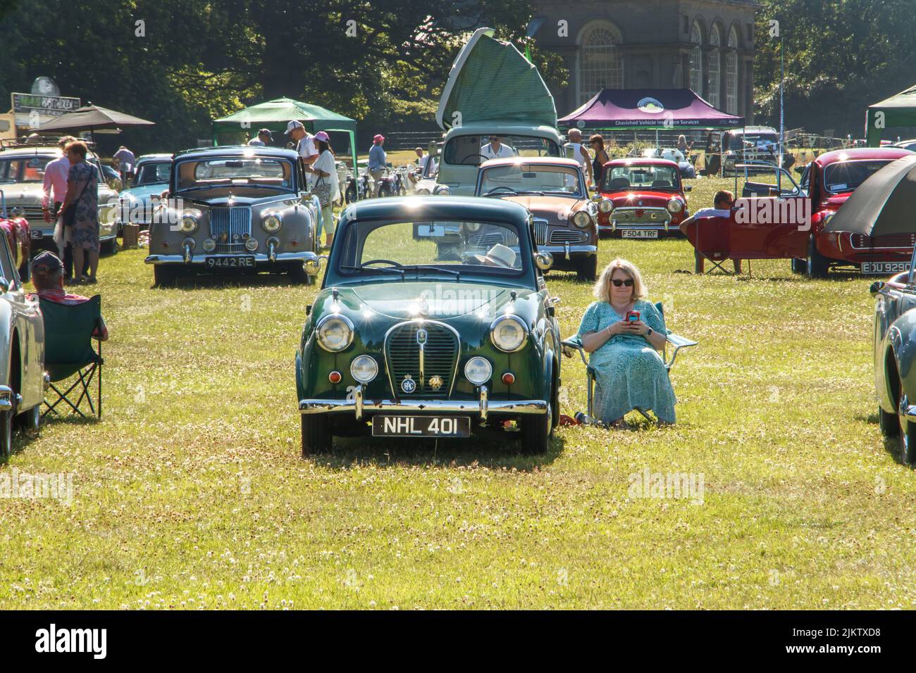 classic vintage green Austin A35 at classic car show Stock Photo - Alamy