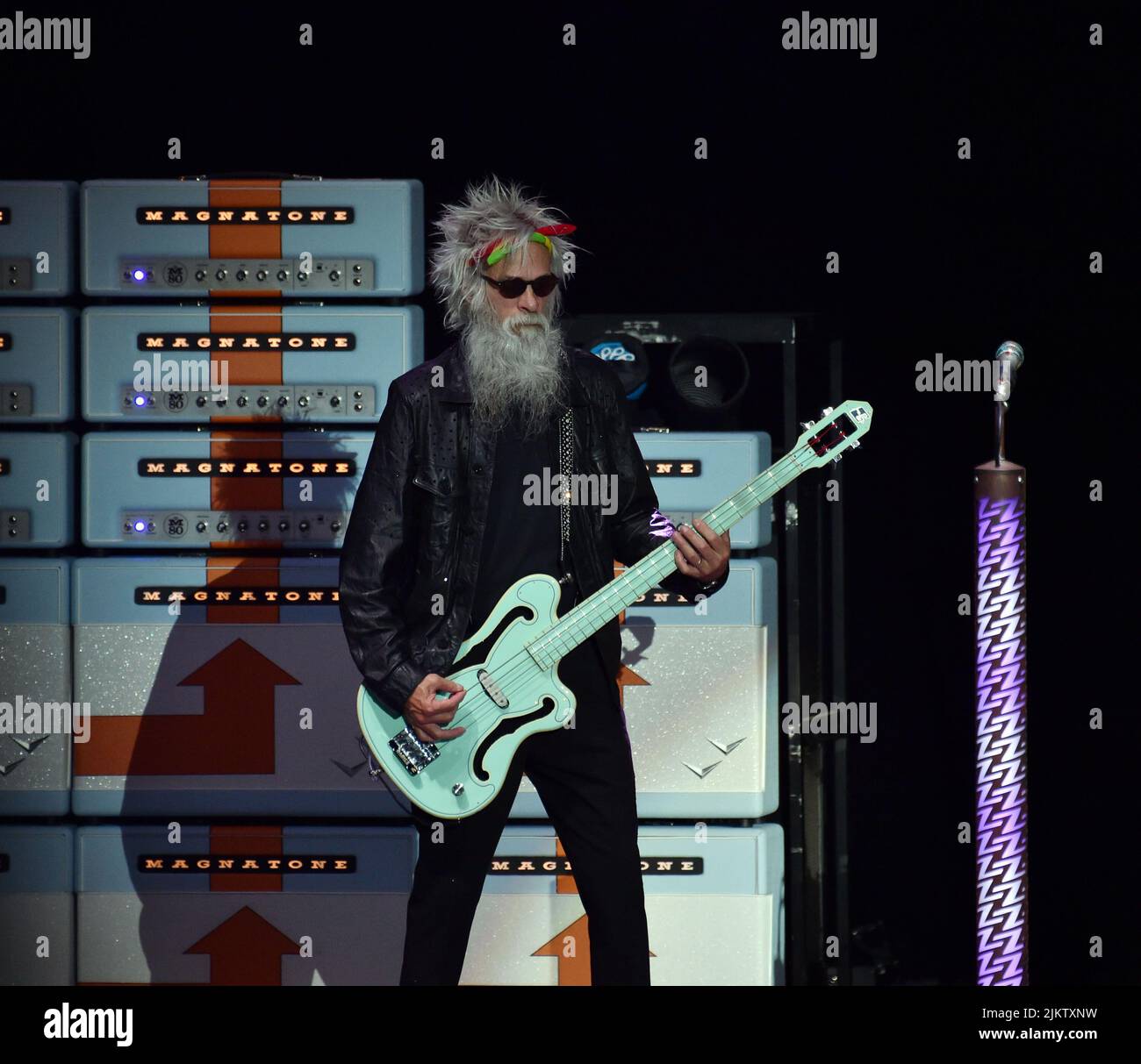 August 2, 2022, Portsmouth, Virginia, USA: ZZ Top member ELWOOD FRANCIS ...