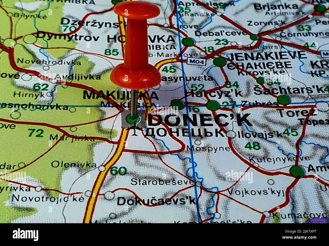 Map of donetsk hi-res stock photography and images - Alamy