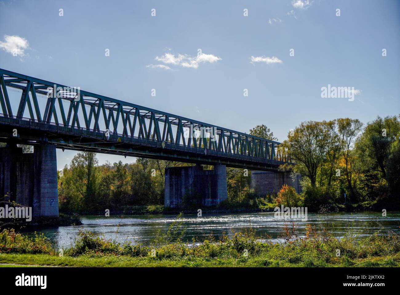 Bridge over river trees hi-res stock photography and images - Alamy
