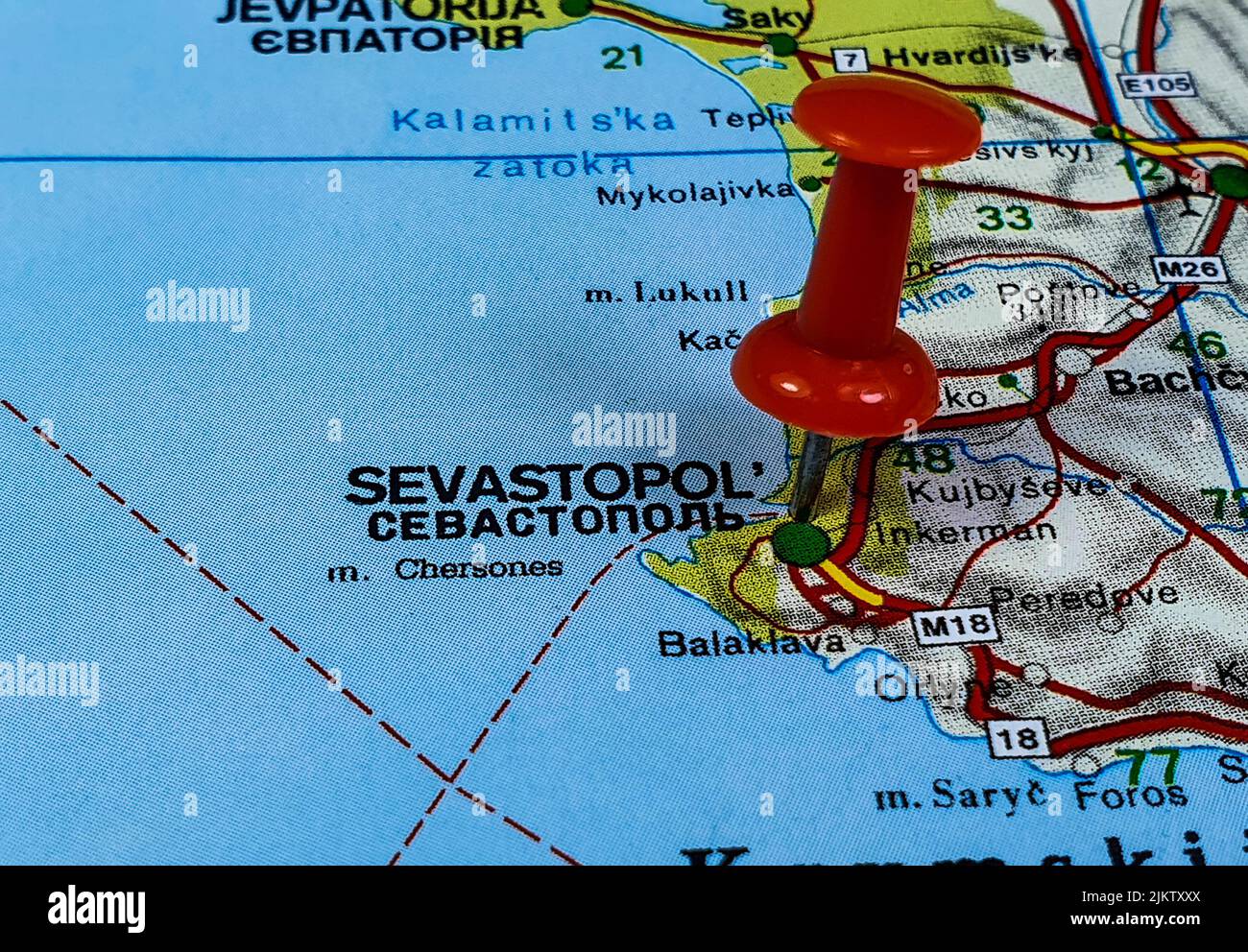 Sevastopol map plan hi-res stock photography and images - Alamy
